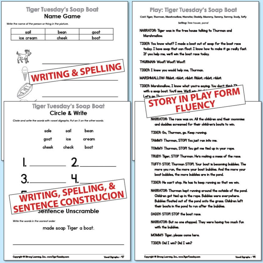 Vowel Digraphs Phonics FunBook 603